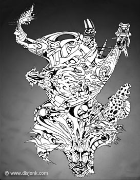 Transmutionnal Disjonktation, weird, psychedelic art : Syl Disjonk ...